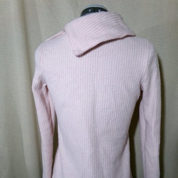 Hand Crafted | Sweaters | Fleece Ribbed Knit Sweater Top Xs Baby Pink ...